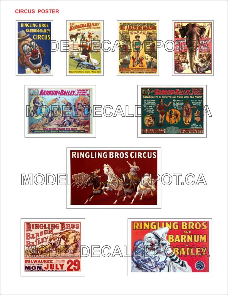 Circus Posters – Model Decal Depot